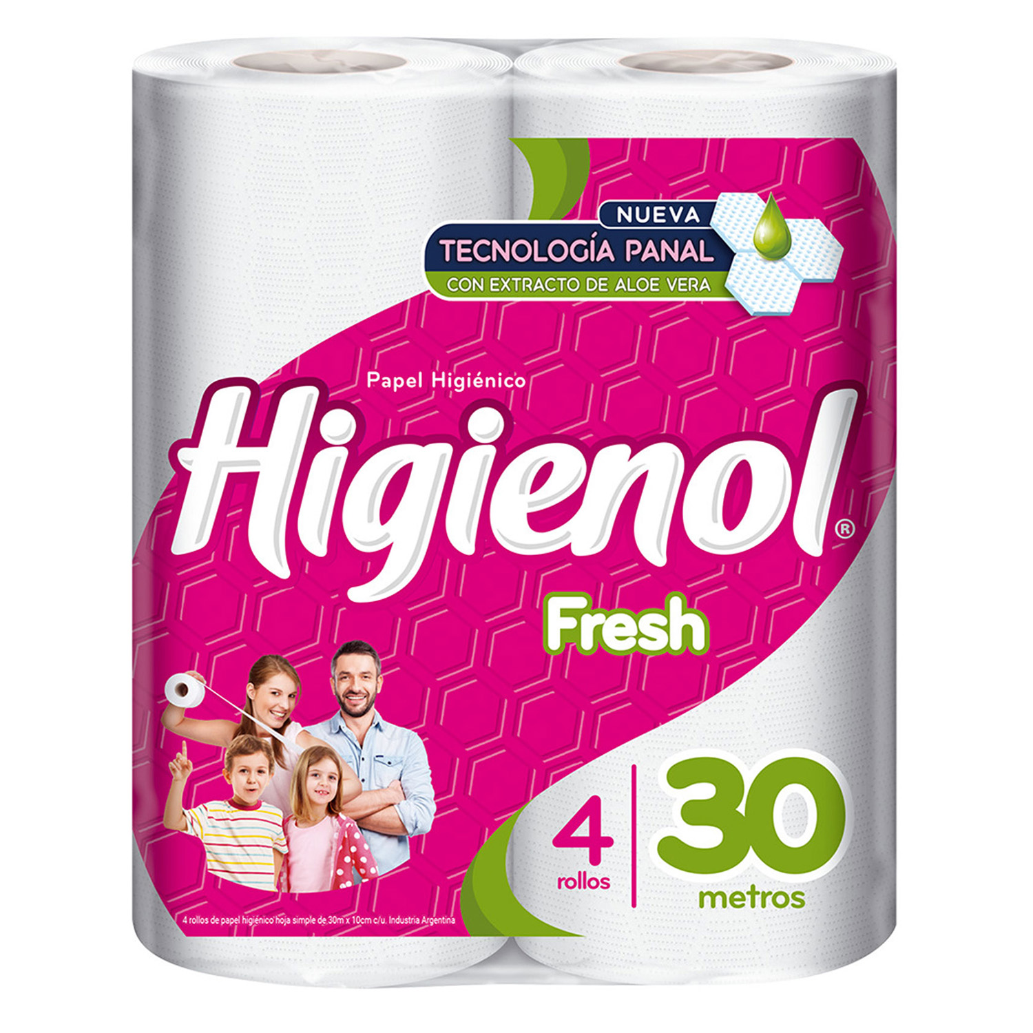 Papel Higiénico Higienol Fresh Hoja Simple 30 Metros X 4 U Casa Florian